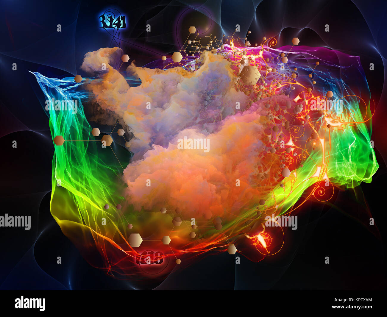 Conceptual Math Visualization Stock Photo - Alamy