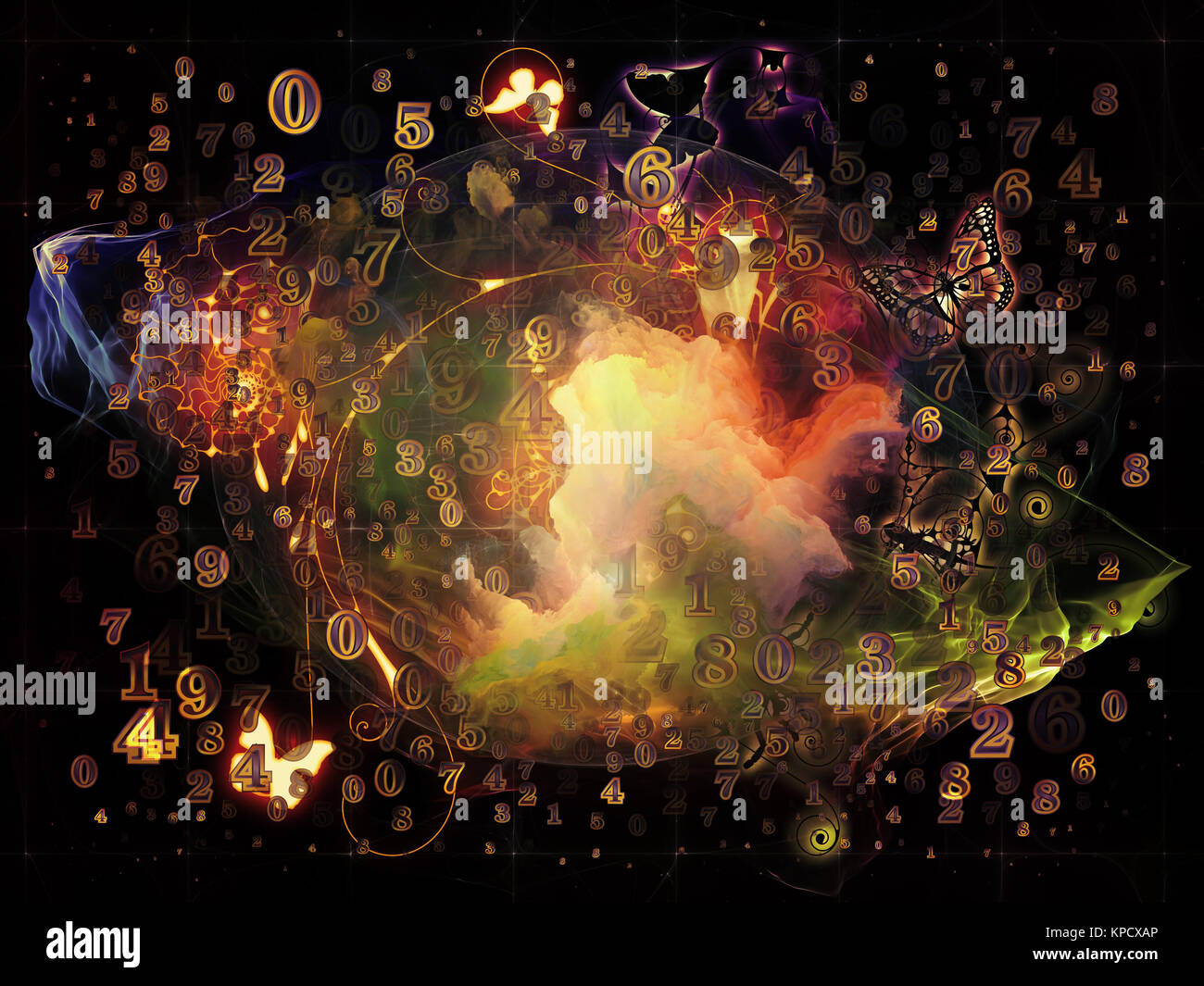 Evolving Math Visualization Stock Photo - Alamy