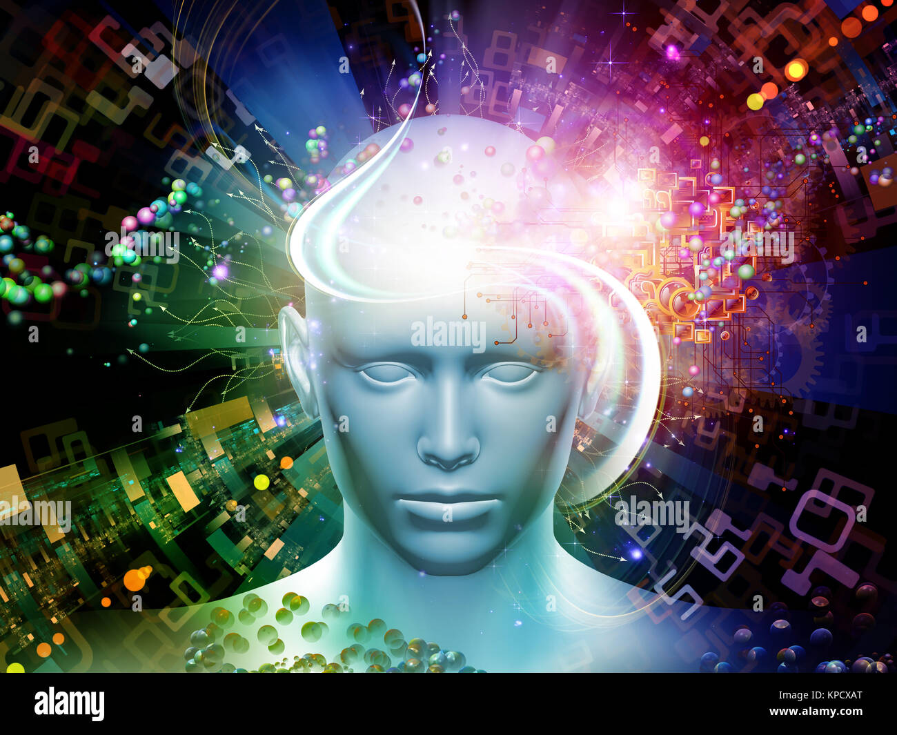 Perspectives of Digital Thoughts Stock Photo - Alamy