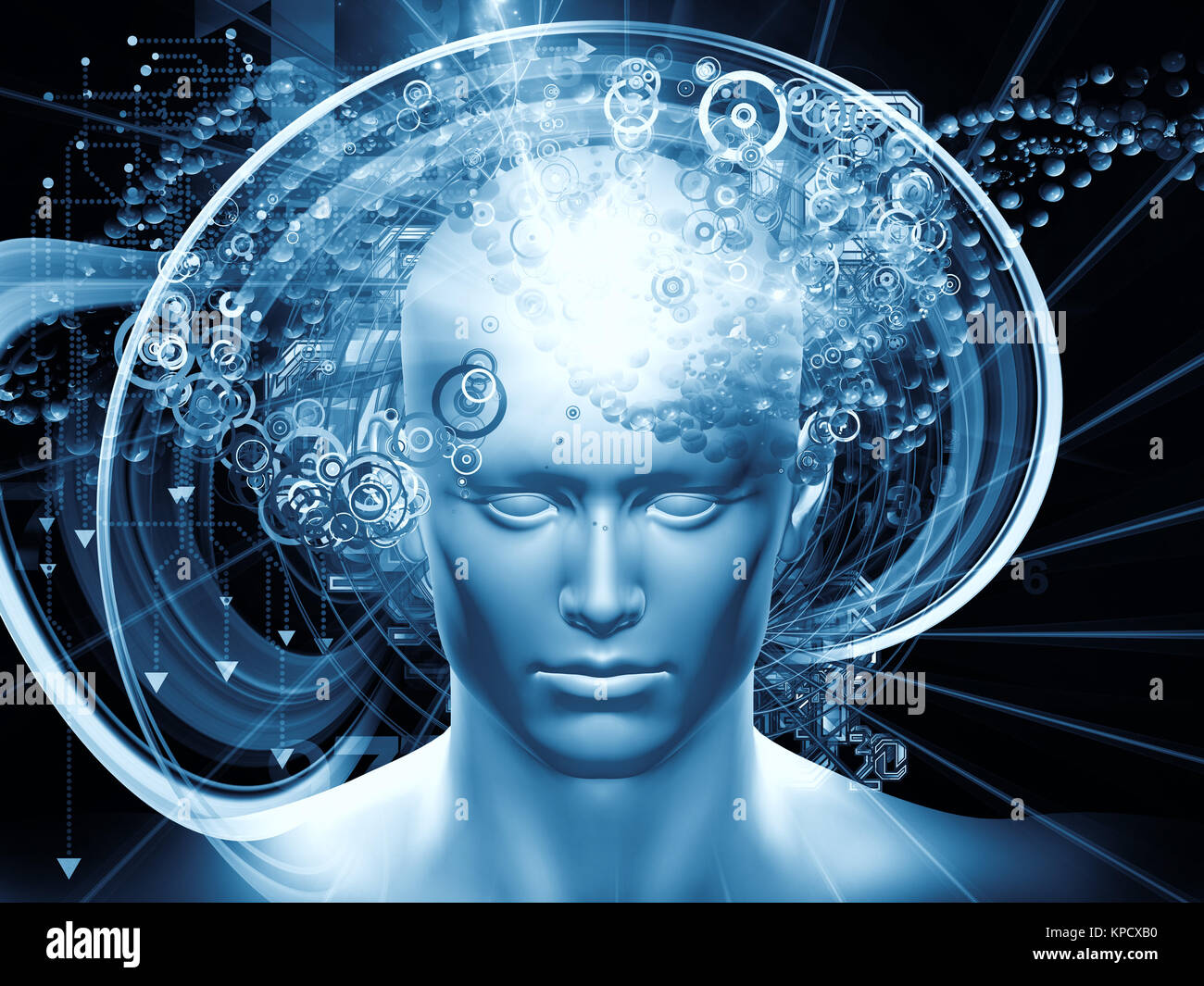 Source of Digital Thoughts Stock Photo - Alamy