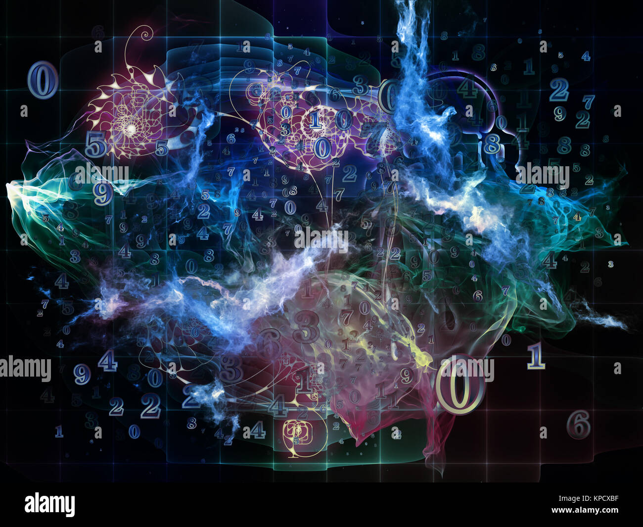 Unfolding of Math Visualization Stock Photo - Alamy