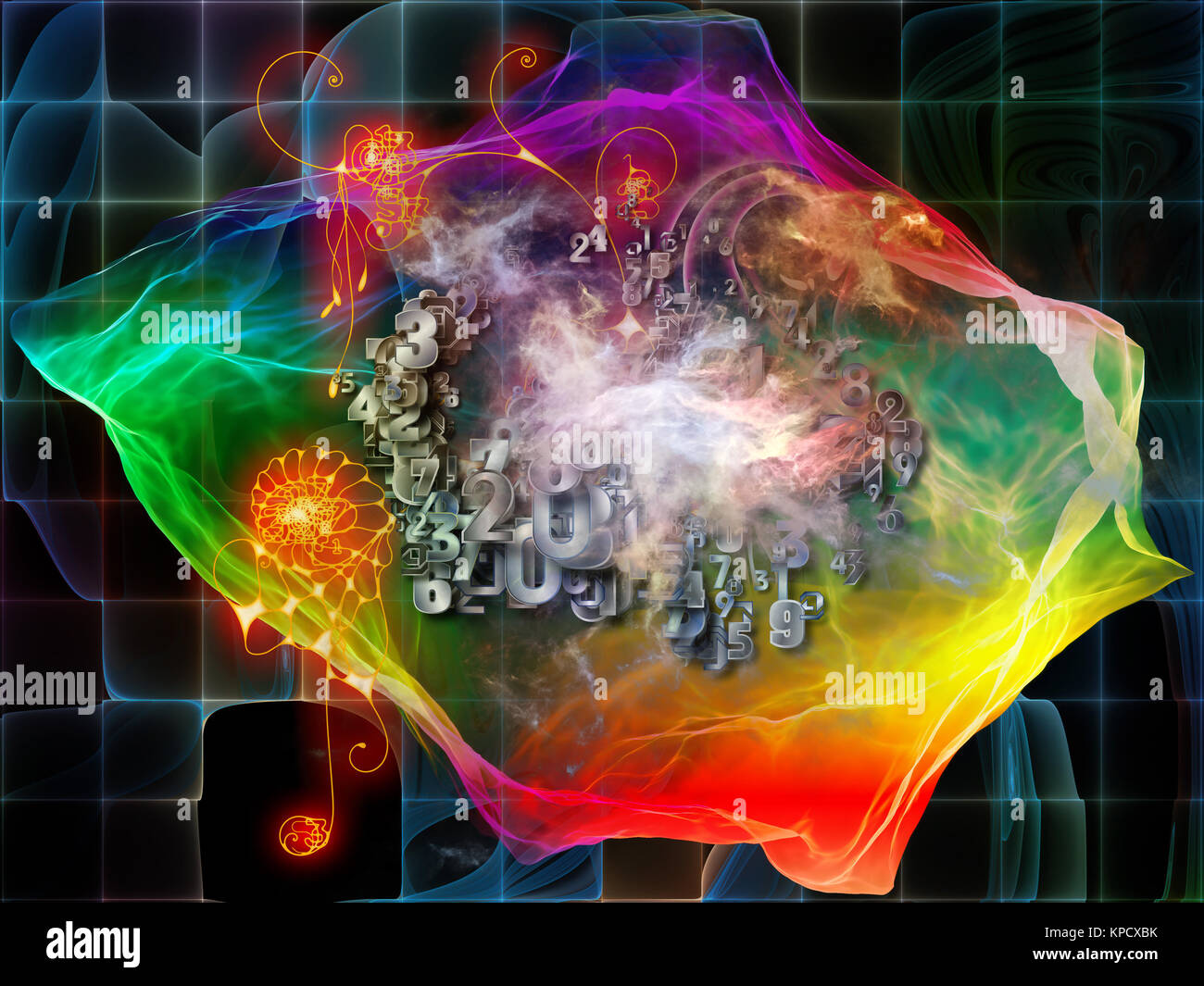 Depth of Math Visualization Stock Photo - Alamy