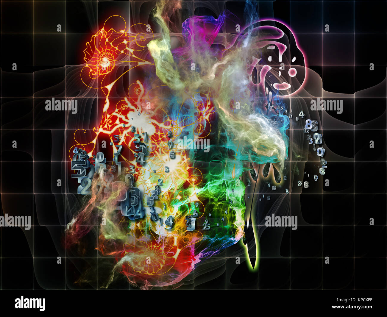 Math Visualization Backdrop Stock Photo - Alamy