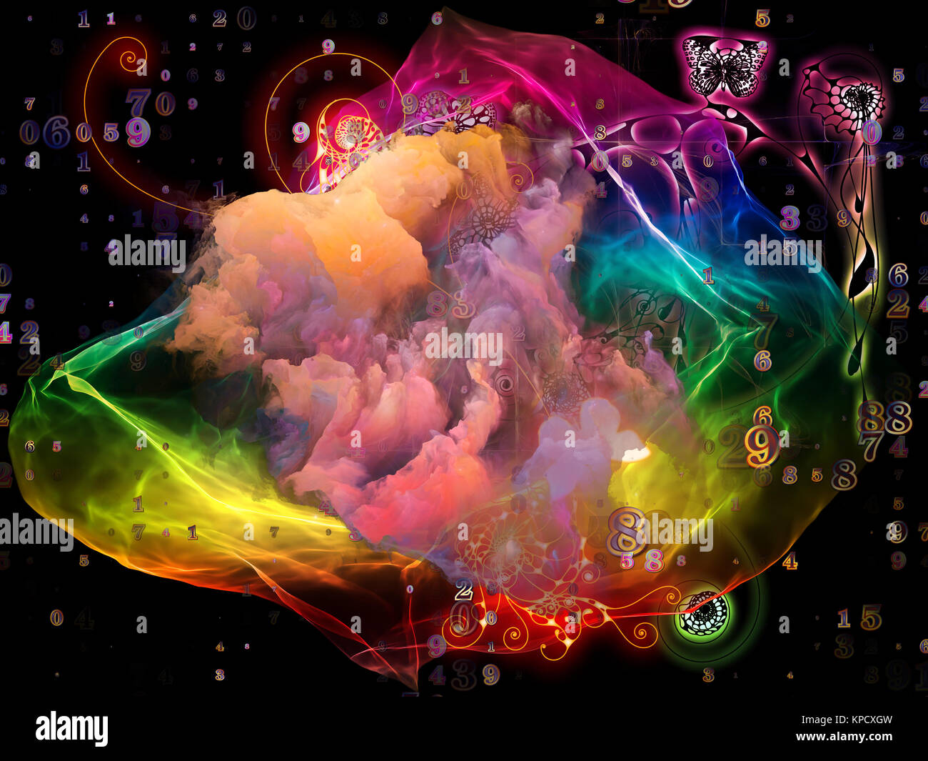 Synergies of Math Visualization Stock Photo - Alamy