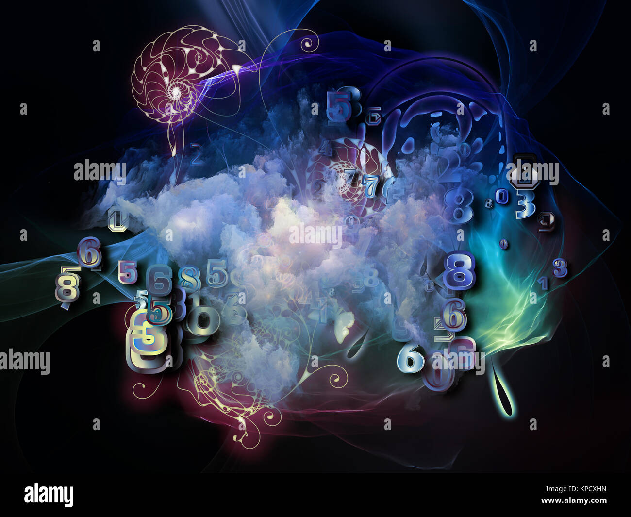 Unfolding of Math Visualization Stock Photo - Alamy