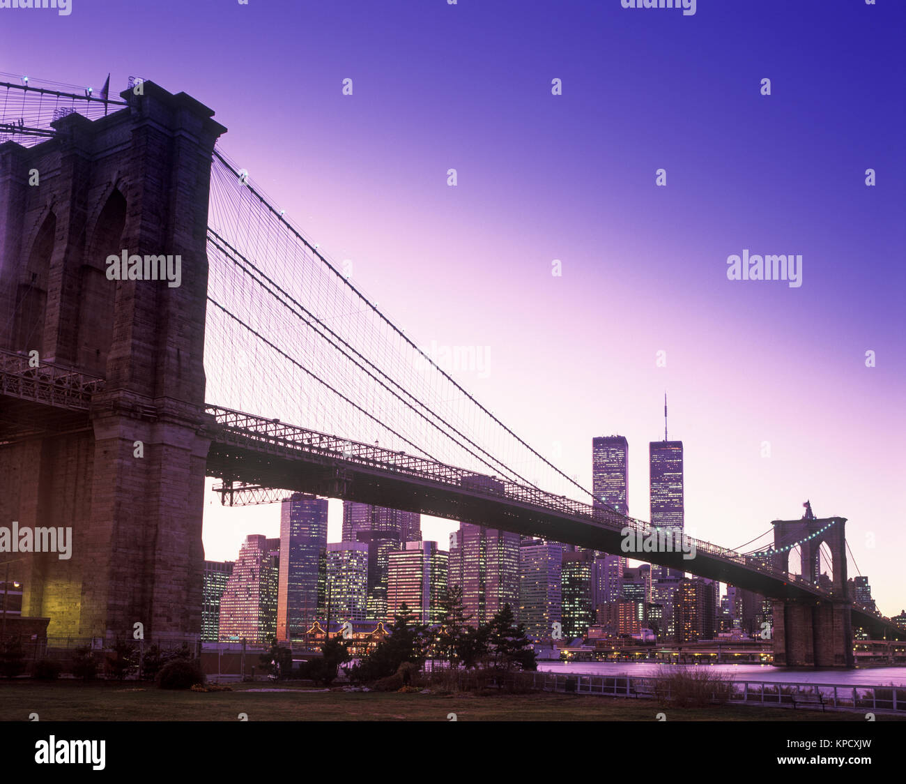 1998 HISTORICAL BROOKLYN BRIDGE (©J & W ROEBLING 1876) TWIN TOWERS ...