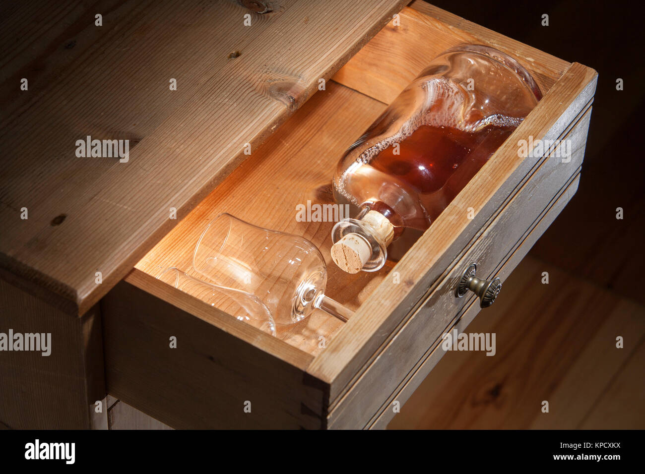 Drawer alcohol hi-res stock photography and images - Alamy