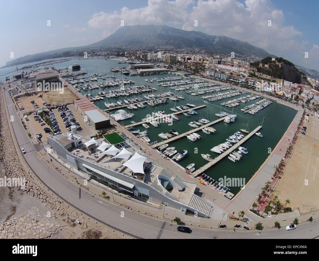 marina el portet denia from kite Stock Photo - Alamy