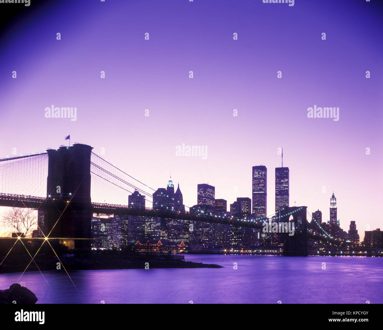 1999 HISTORICAL BROOKLYN BRIDGE (©J & W ROEBLING 1876) TWIN TOWERS ...