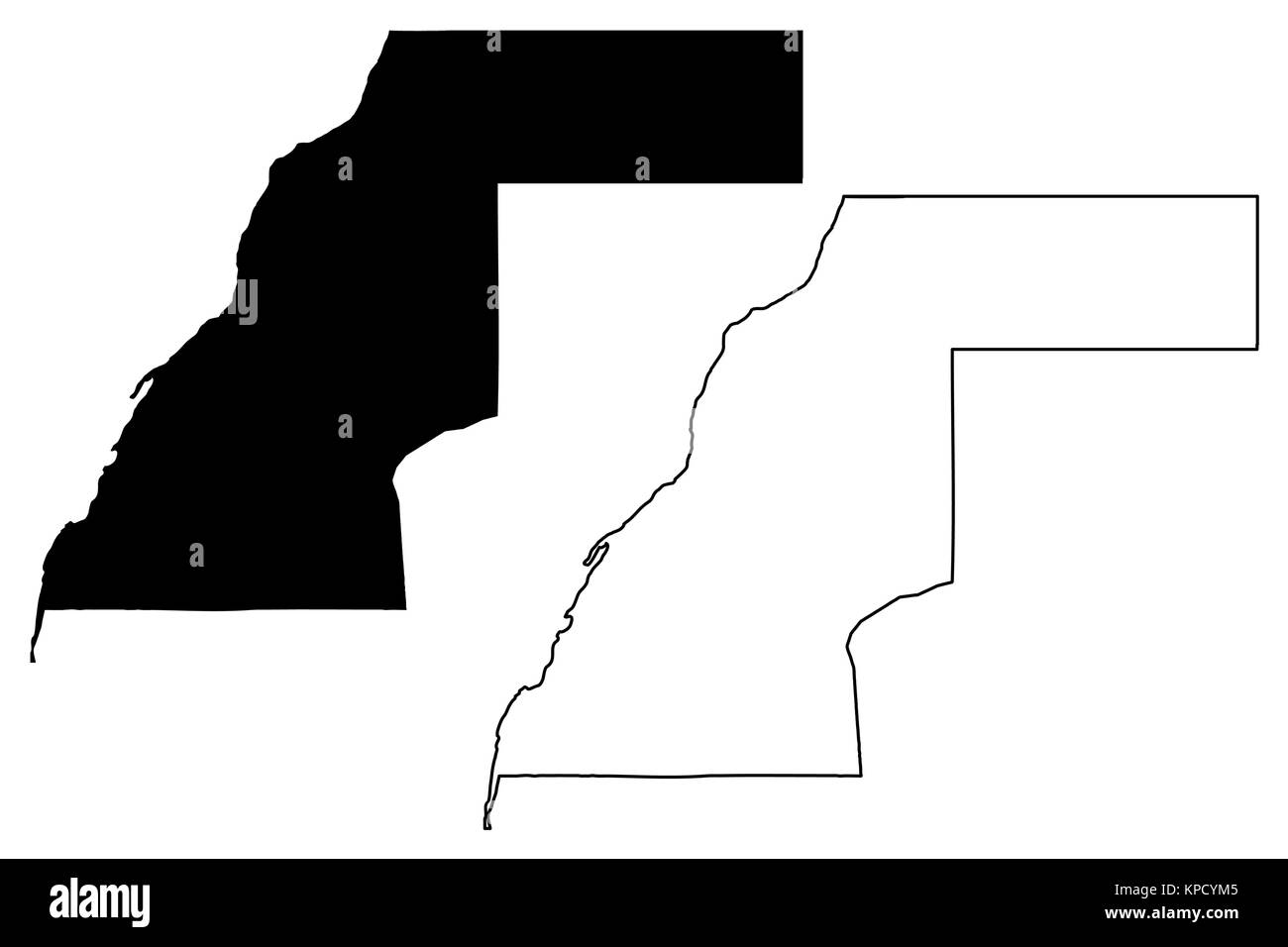 Western sahara outline Black and White Stock Photos & Images - Alamy