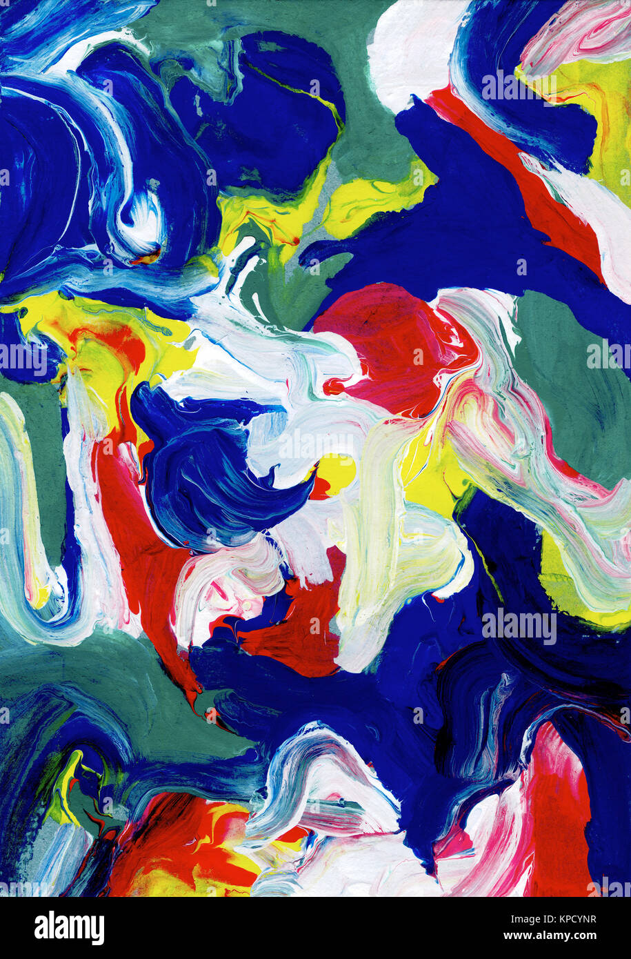 Thick abstract daubs of paint Stock Photo - Alamy