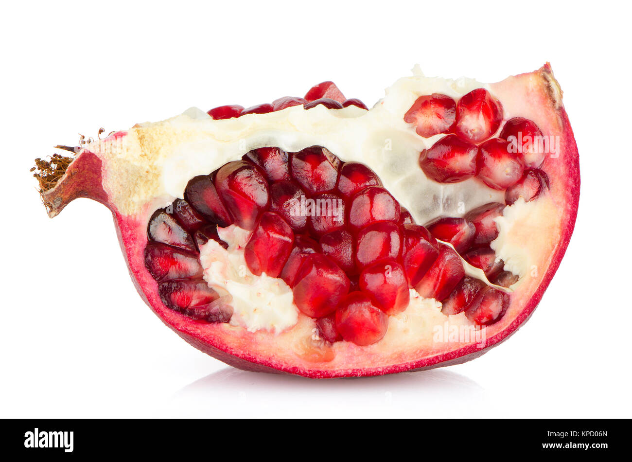 Half pomegranate fruit Stock Photo - Alamy