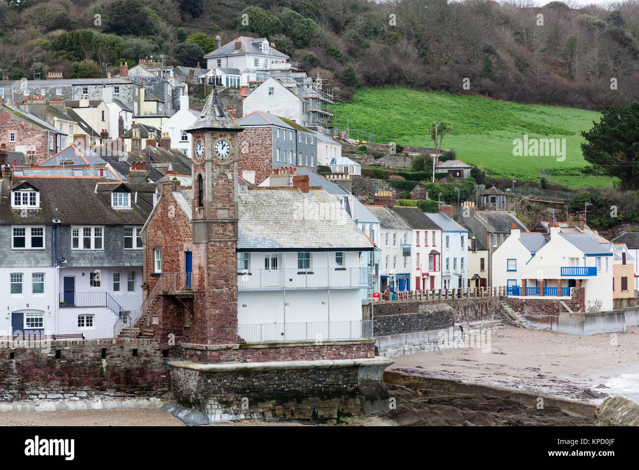 The Clock Tower stands prominant amongst the surrounding buildings of ...