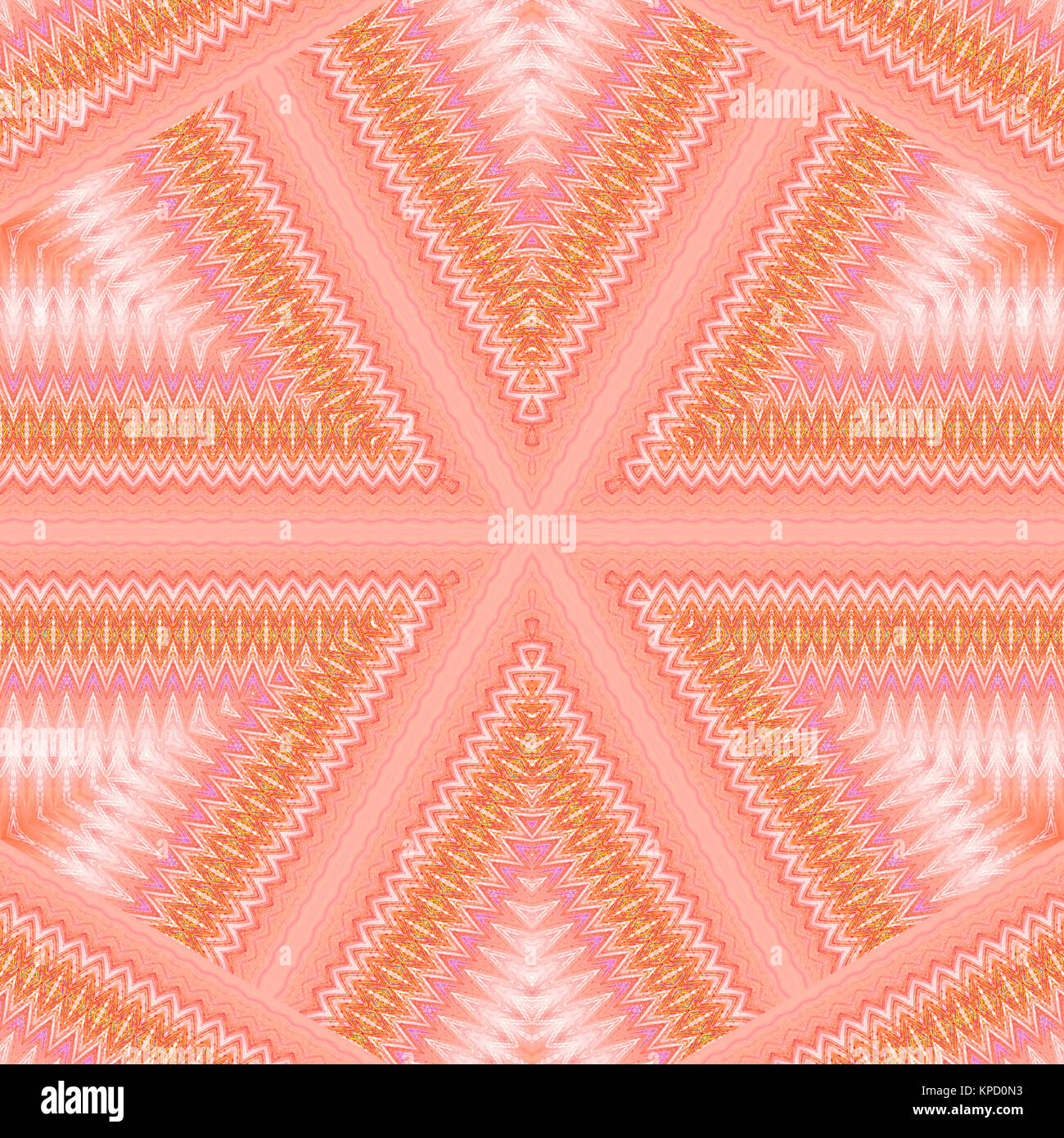 Abstract geometric seamless background. Ornate pink star pattern with ...