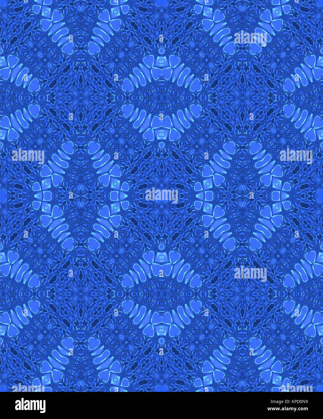 Abstract geometric seamless background. Ornate diamond pattern in blue ...
