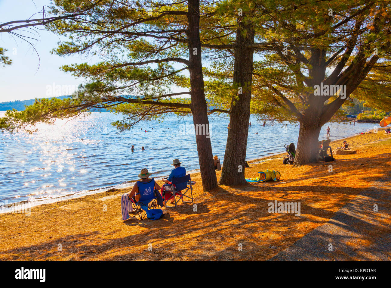 Dwight Beach on Lake of Bays in Northern Ontario near Algonquin Park ...