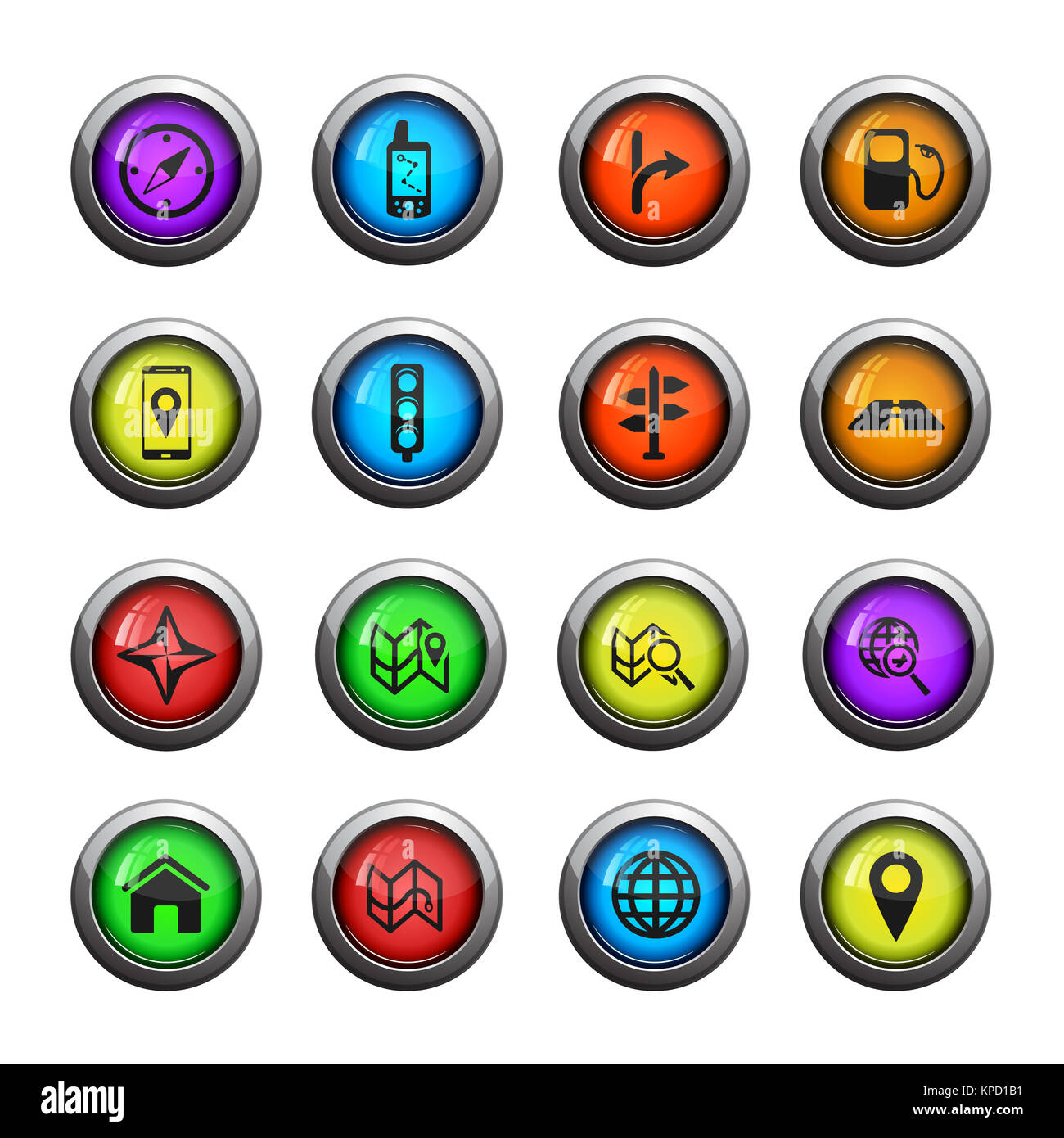 Navigation simply icons Stock Photo - Alamy