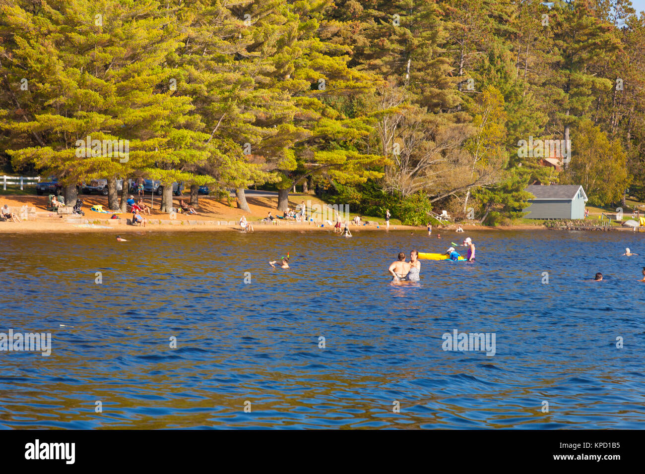 Dwight Beach on Lake of Bays in Northern Ontario near Algonquin Park ...