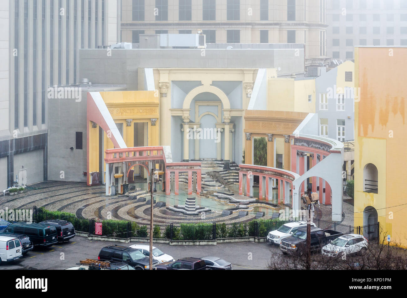 Exterior of Piazza d'Italia, designed by Charles Moore Stock Photo ...