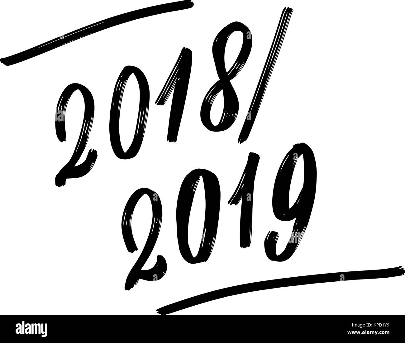 Festive vector illustration number Black and White Stock Photos ...