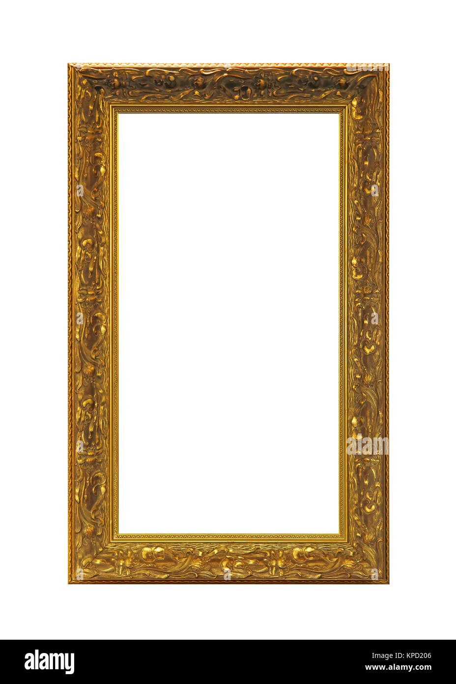 Gold engraved frame Cut Out Stock Images & Pictures - Alamy