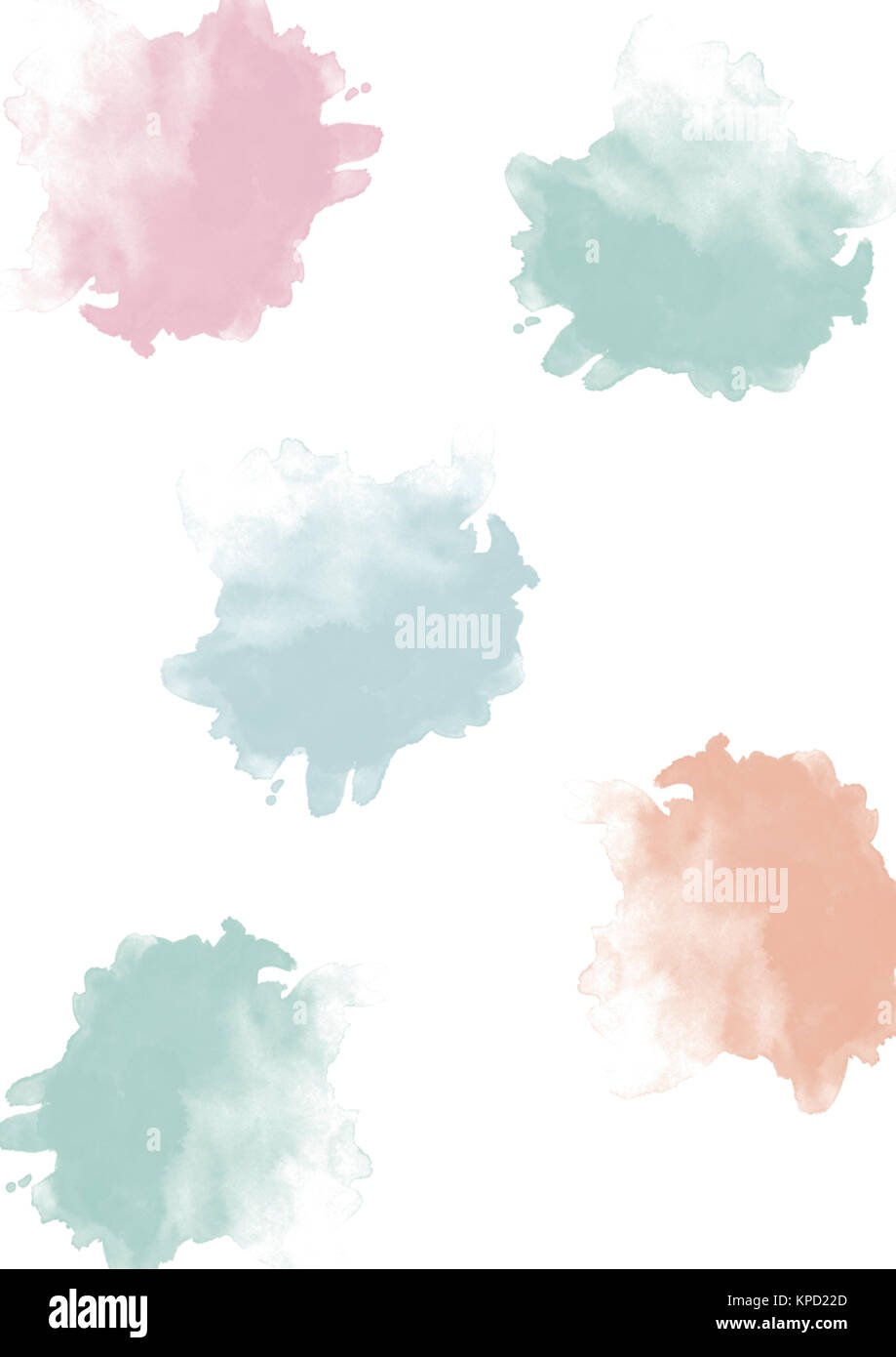 watercolor blobs pastel Stock Photo - Alamy