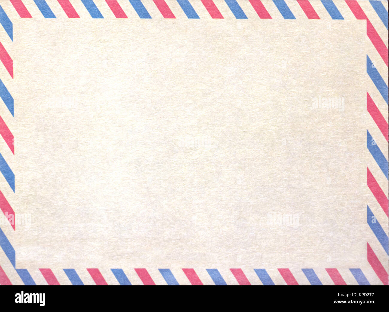 Empty airmail blank or letter, cardboard paper Stock Photo - Alamy