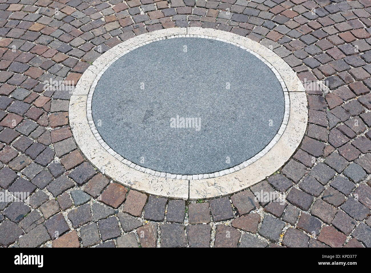 Circle at Pavement Stock Photo - Alamy