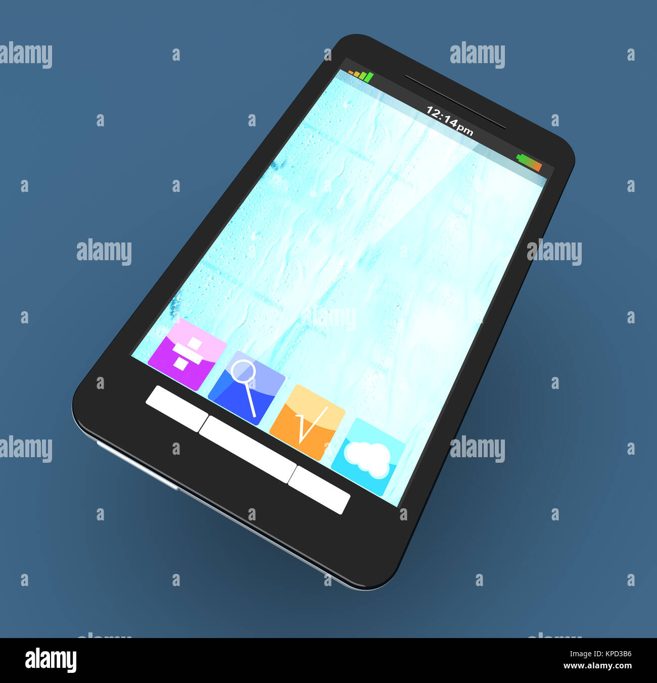 A modern Smartphone. 3D illustration Stock Photo - Alamy