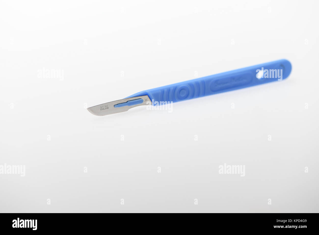 Medical Scalpel on a white background Stock Photo - Alamy