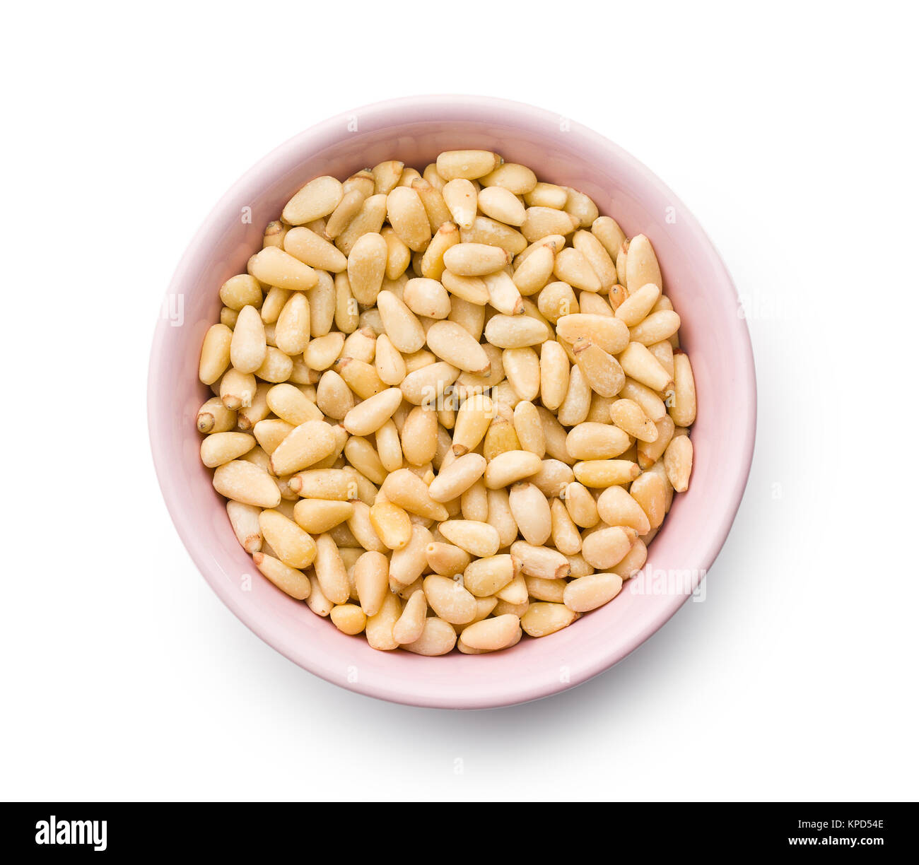 Pine nuts in bowl Cut Out Stock Images & Pictures - Alamy
