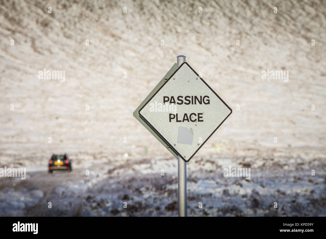 Passing place sign hi-res stock photography and images - Alamy