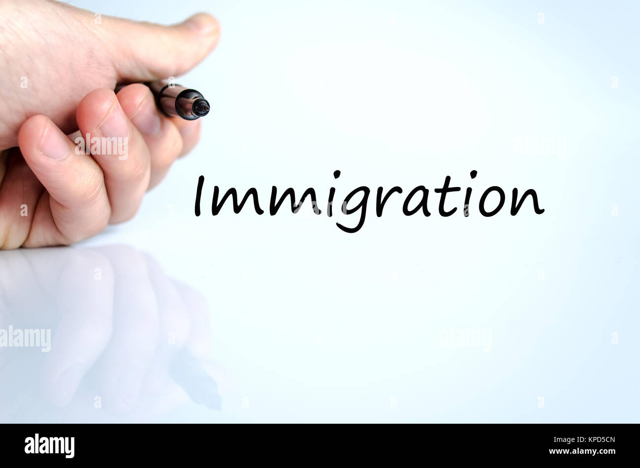Immigration text concept Stock Photo - Alamy