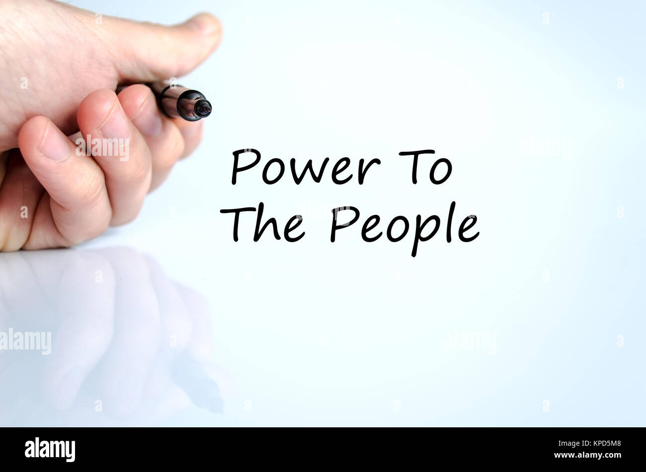 Power to the people text concept Stock Photo - Alamy