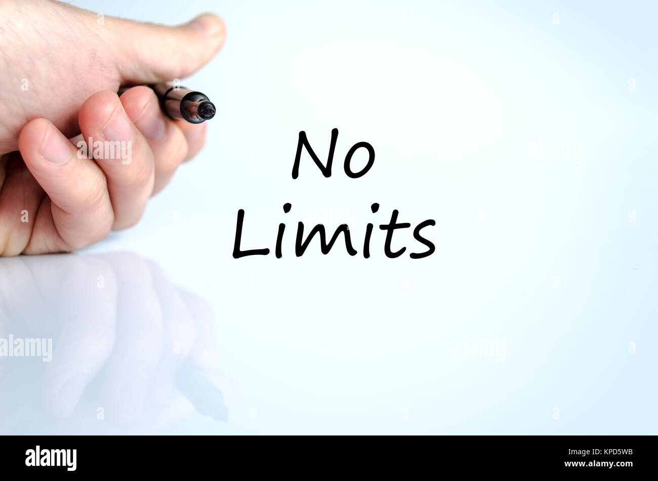 No limits text concept Stock Photo - Alamy