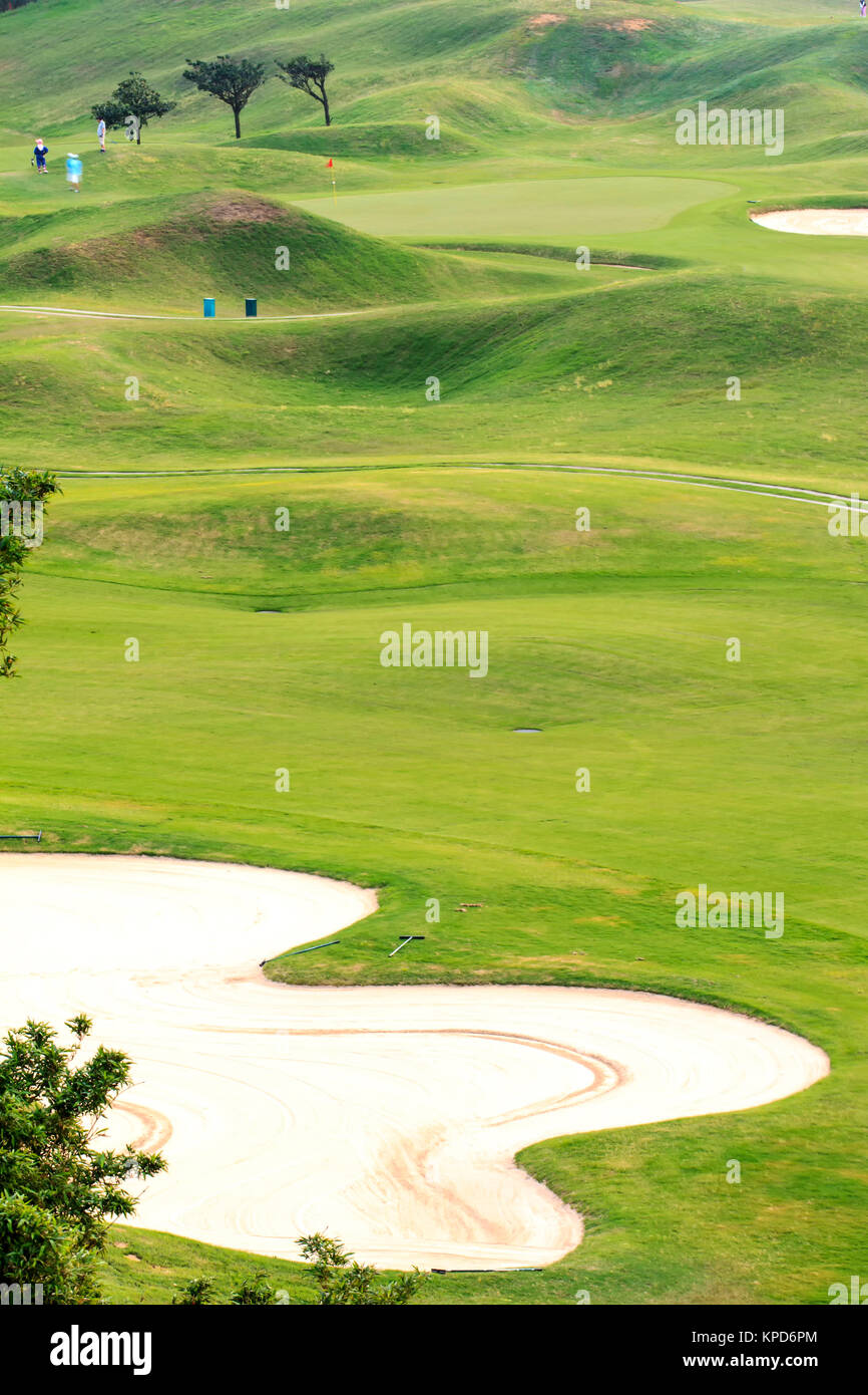 golf course with nice background color, Taiwan Stock Photo - Alamy