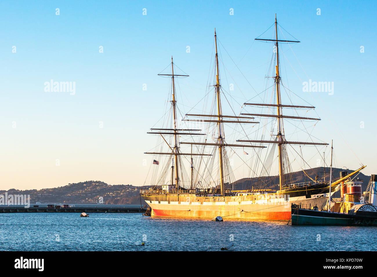 San Francisco, USA - September 27, 2013 - Old ship Balclutha in Hyde ...