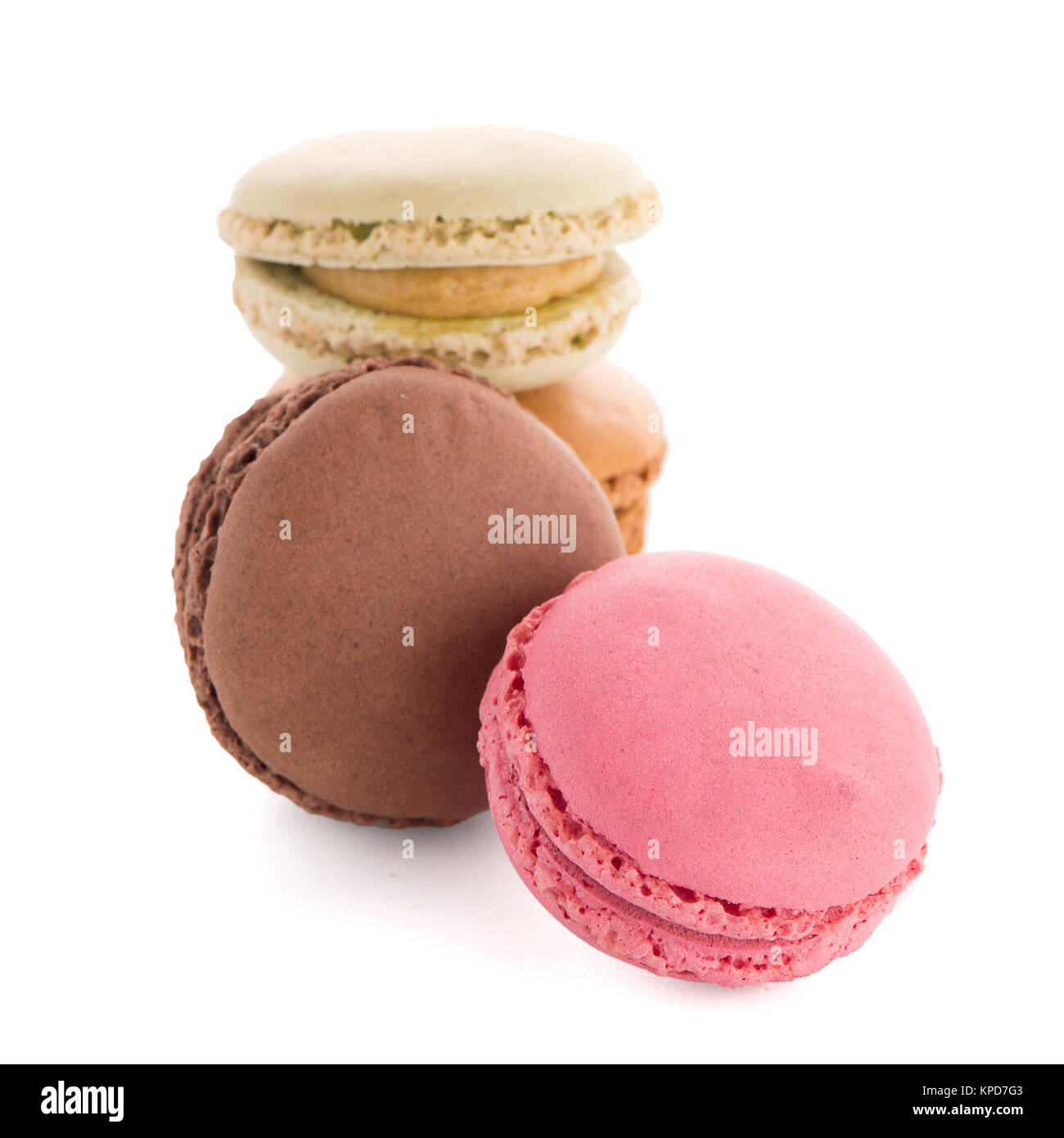 Colour macarons Cut Out Stock Images & Pictures - Alamy