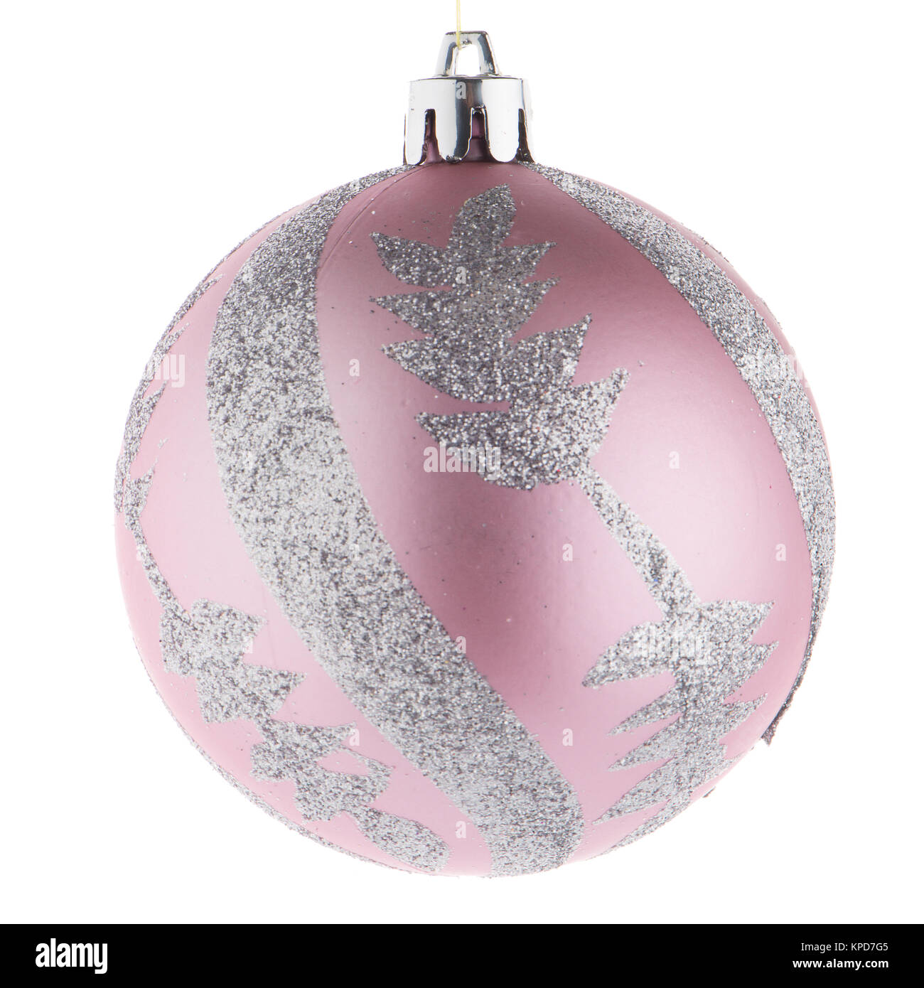 Pink christmas ball Stock Photo - Alamy