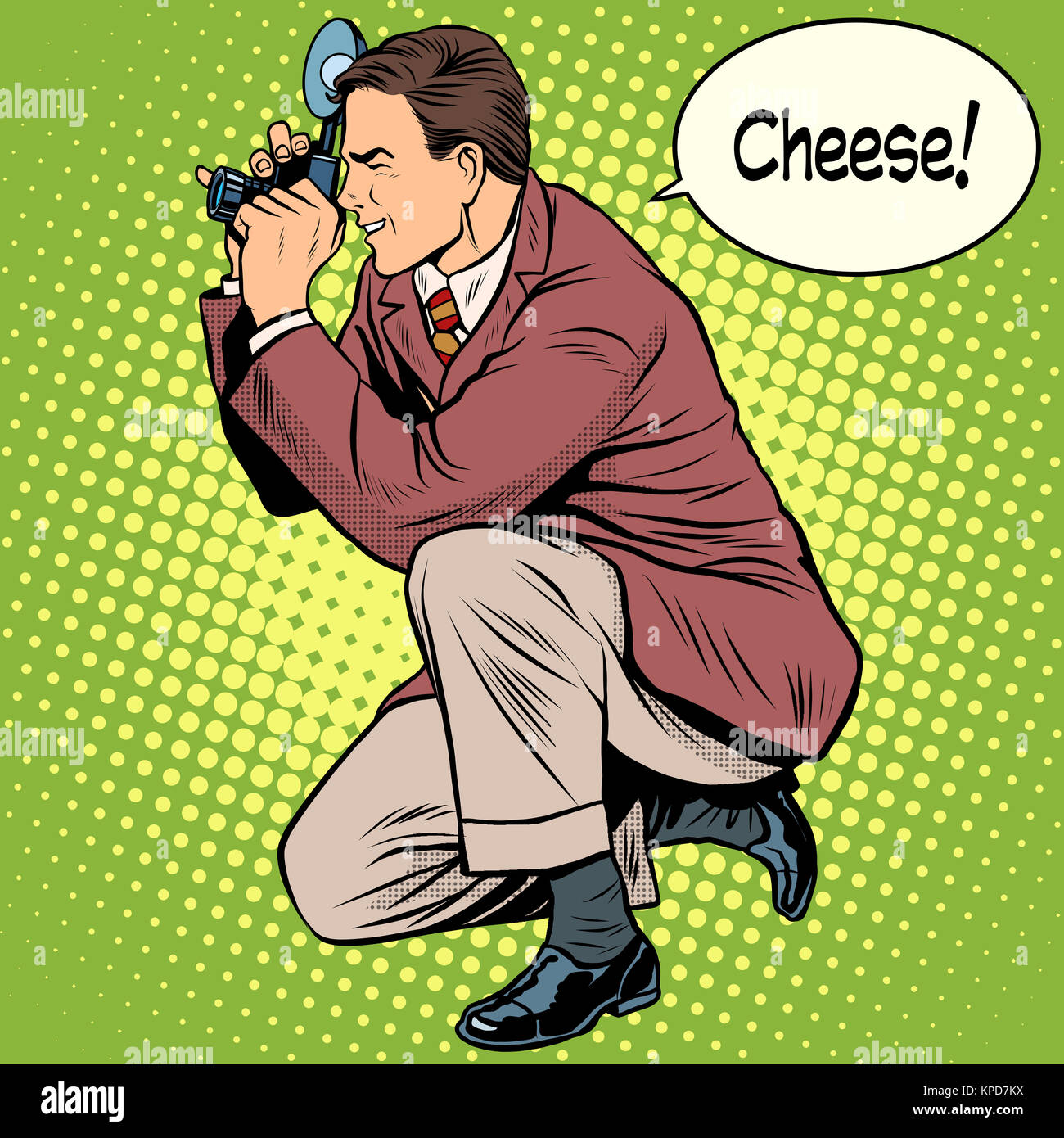 Photographer photographing cheese smile Stock Photo - Alamy