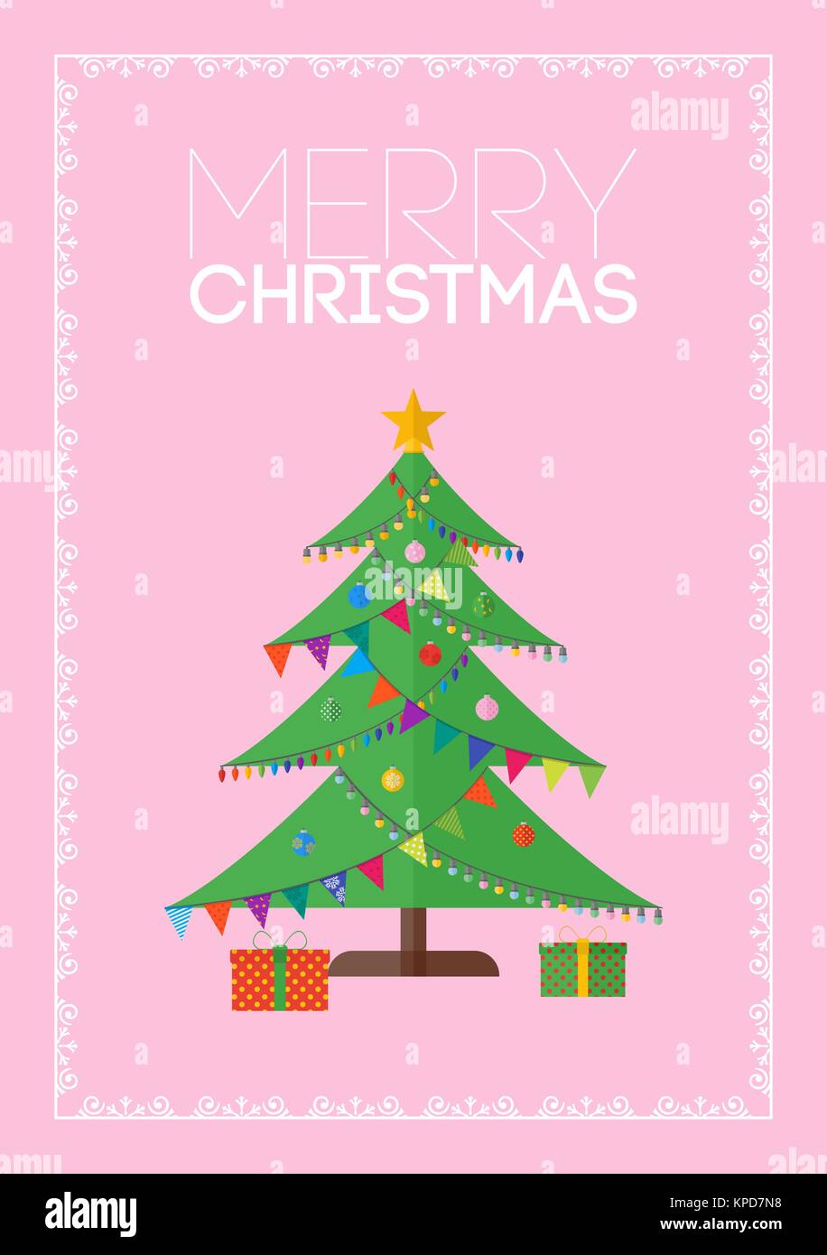 merry-christmas-gift-card-stock-photo-alamy