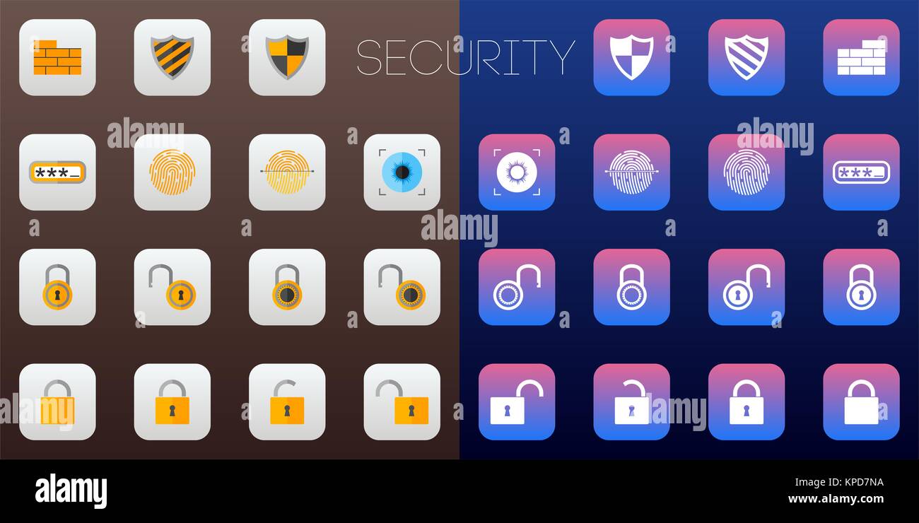 Security icons iOS styled Stock Photo - Alamy Security icons iOS styled Stock Photo - Alamy