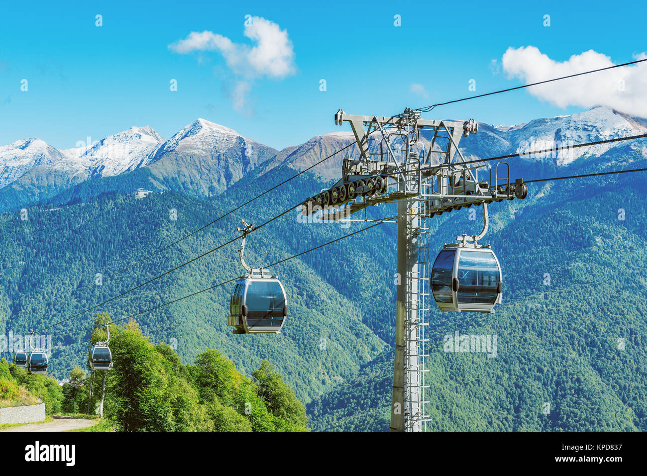 Cable car journey hi-res stock photography and images - Alamy