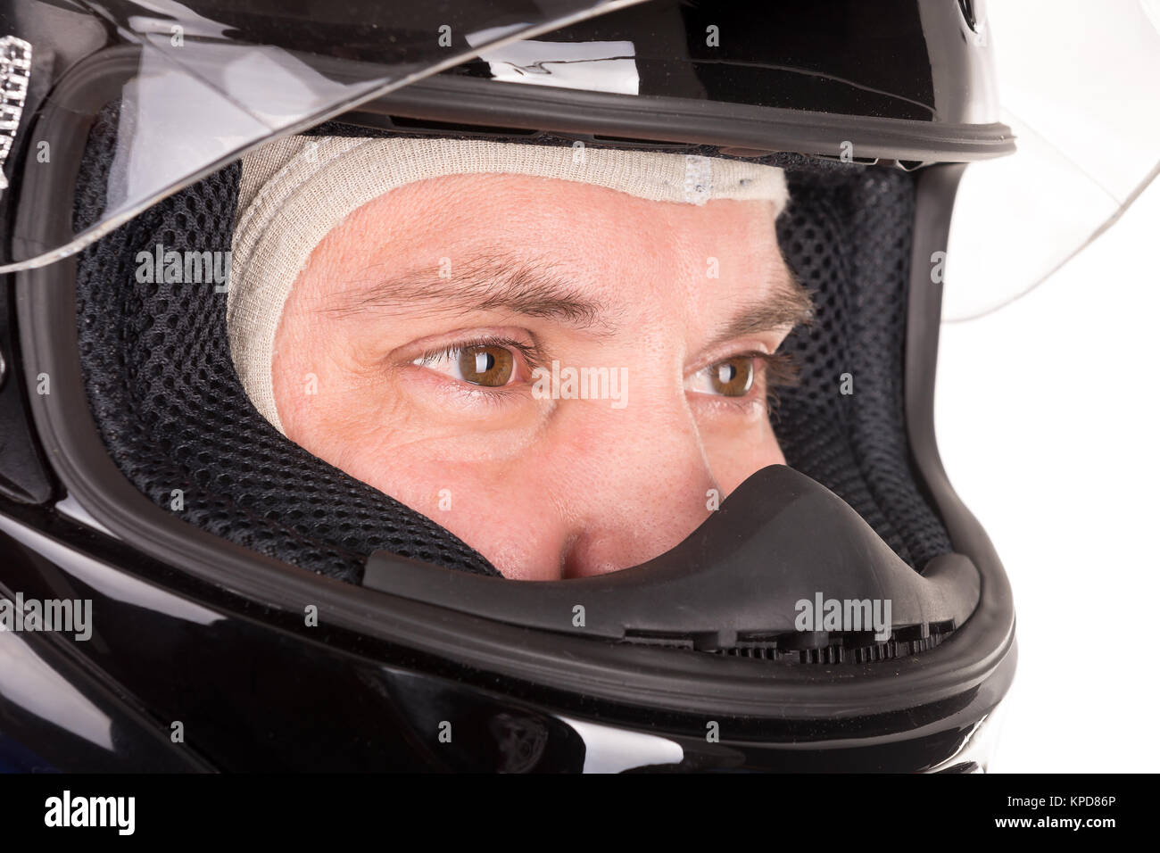 Racing driver head Stock Photo - Alamy