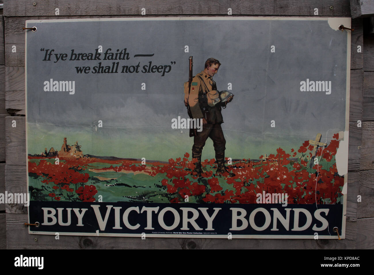 Vintage war posters shown at Citadel Hill National Historic Site in ...