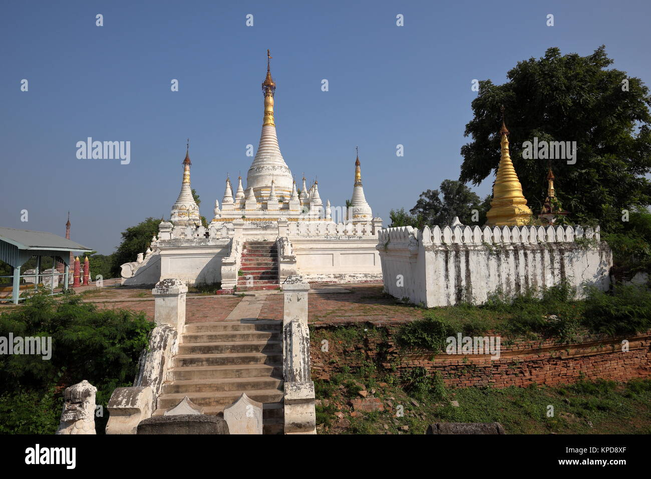 Buddhist Temples of Ava in Myanmar Stock Photo - Alamy
