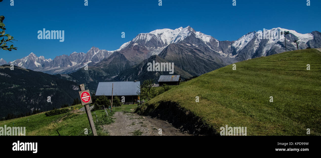 panoramic landscape french alps Stock Photo - Alamy