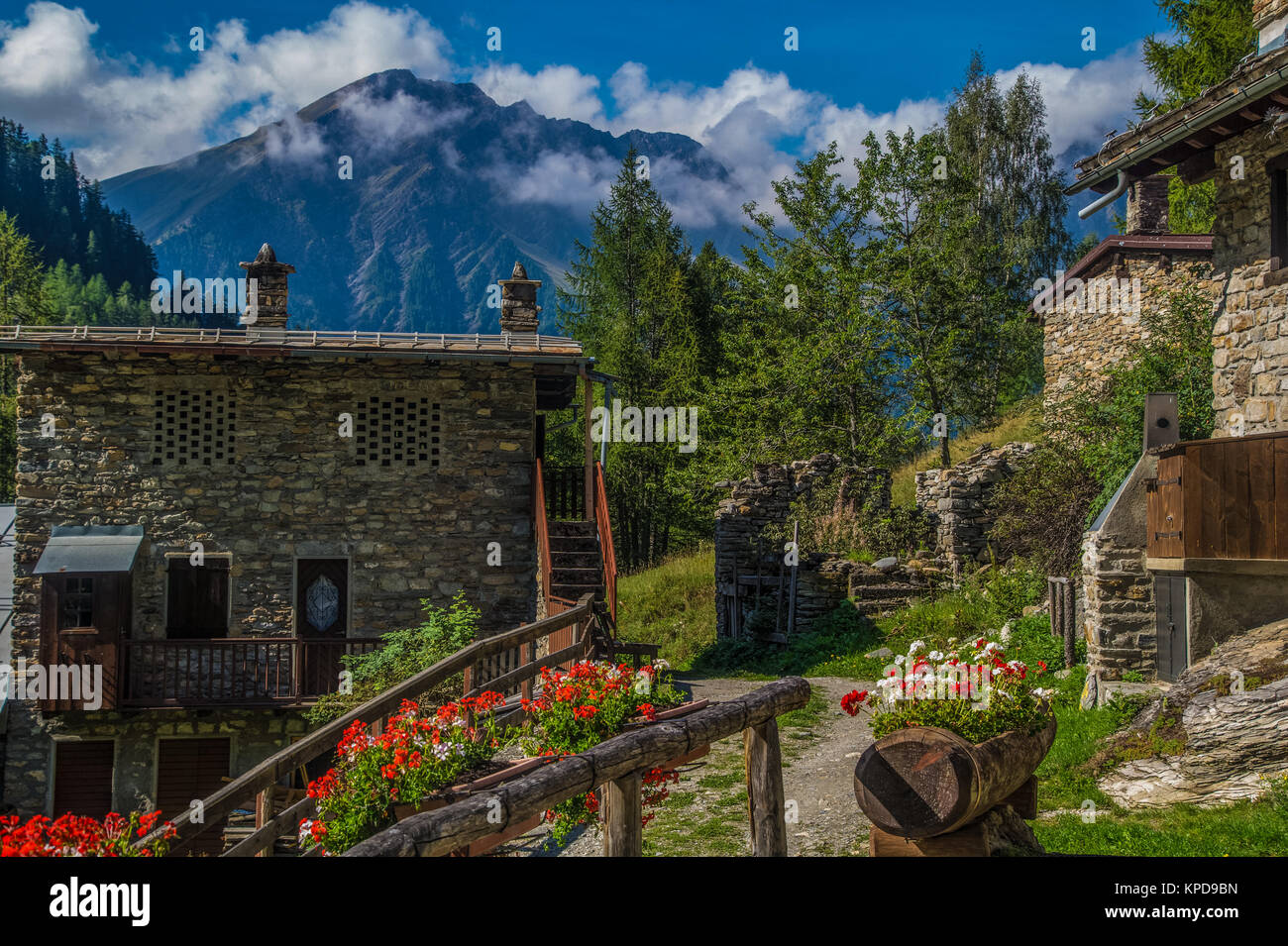 station of Italian alps Stock Photo - Alamy