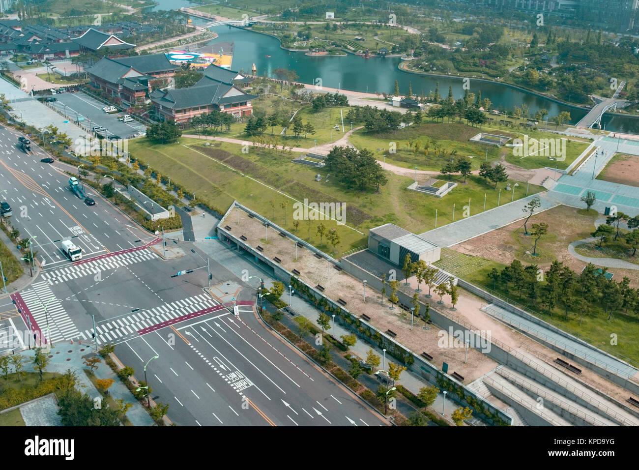 Aerial songdo central park incheon hi-res stock photography and images - Alamy