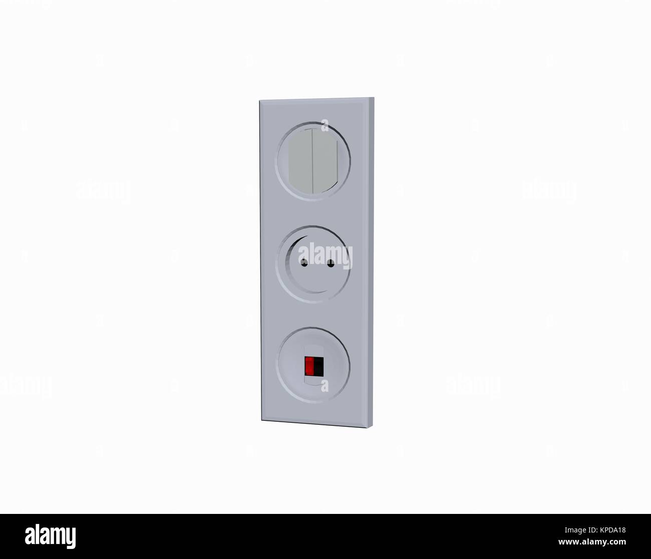 Outlet installation Cut Out Stock Images & Pictures - Alamy